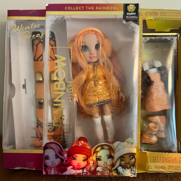 Toys | Rainbow High Winter Break Poppy Rowan Fashion Doll Set Opened In ...